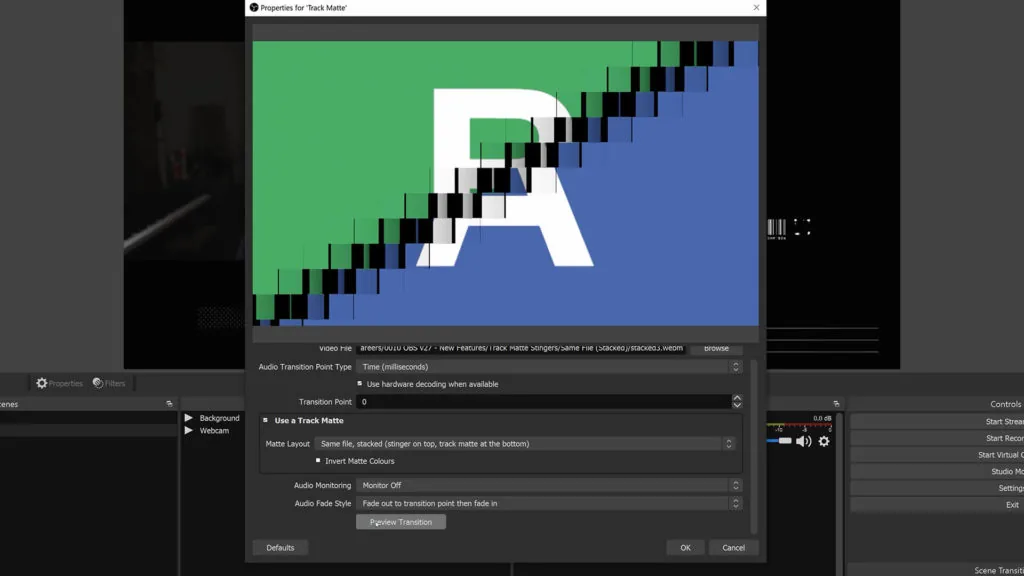 OBS Studio v27 Adds Matte Transitions and Undo - Nerd or Die