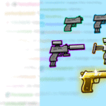 Gun Sub Badges - 5 x Gun Twitch Sub Badges + Photoshop Files included