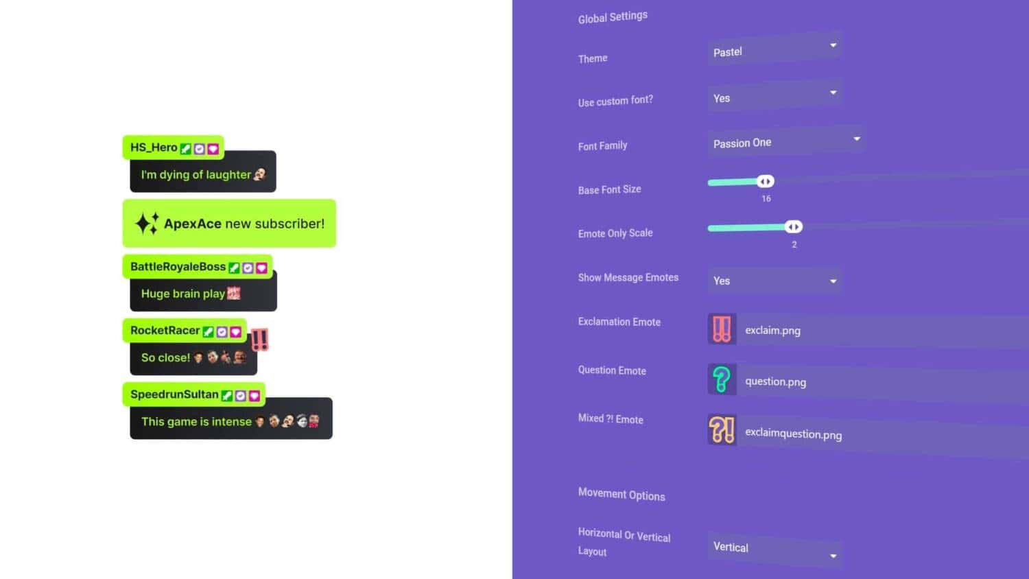 Flow - Cute Chat Box for Twitch