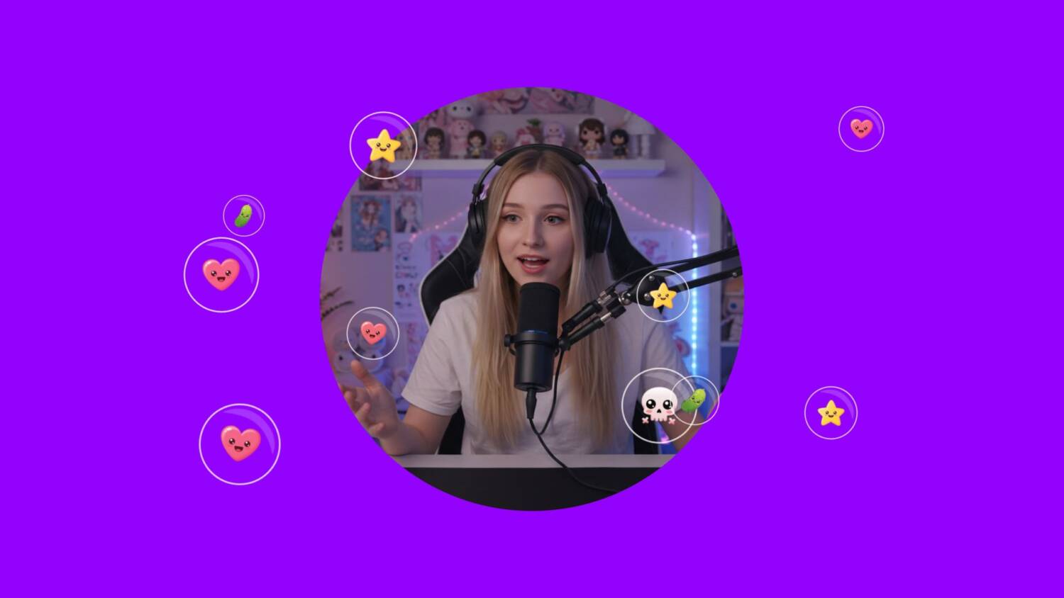 Bubble Trouble Twitch Chat Emote Widget - Nerd or Die