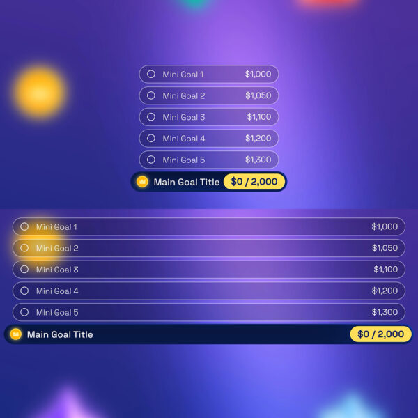 Vibe - Multi Goal Widget for Kick, Twitch and YouTube
